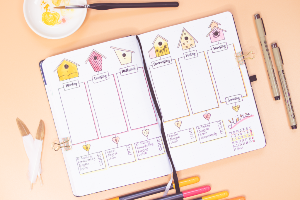 Bullet Journal | Weekly Spread – Woche 10 - Freulein Linka